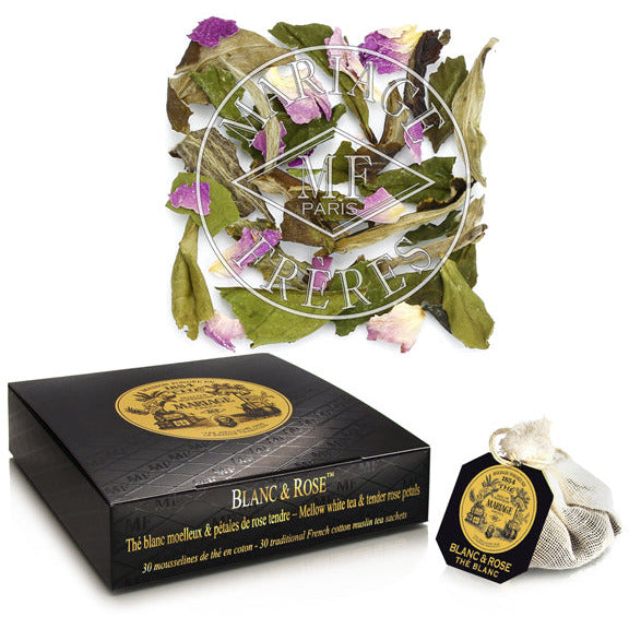 Rose White Teabags | Blanc & Rose White Teabags – The Cultured Cup®